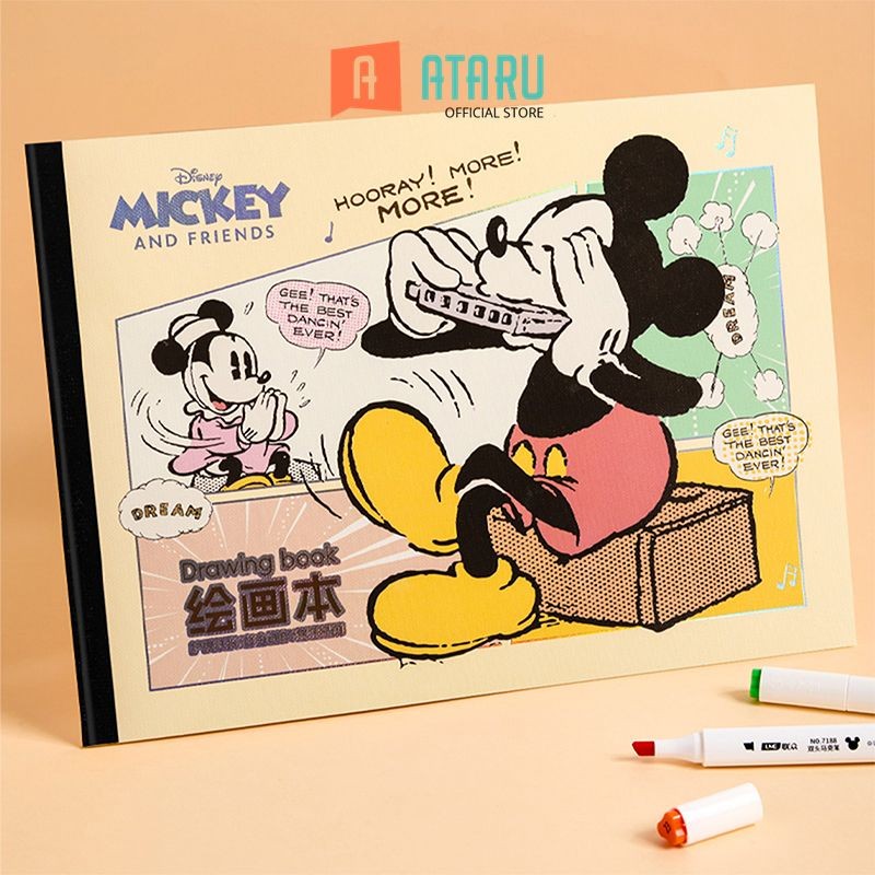 Jual Ataru A4 Classic Buku Gambar Mickey Mouse - Krem Seni Gambar Buku ...