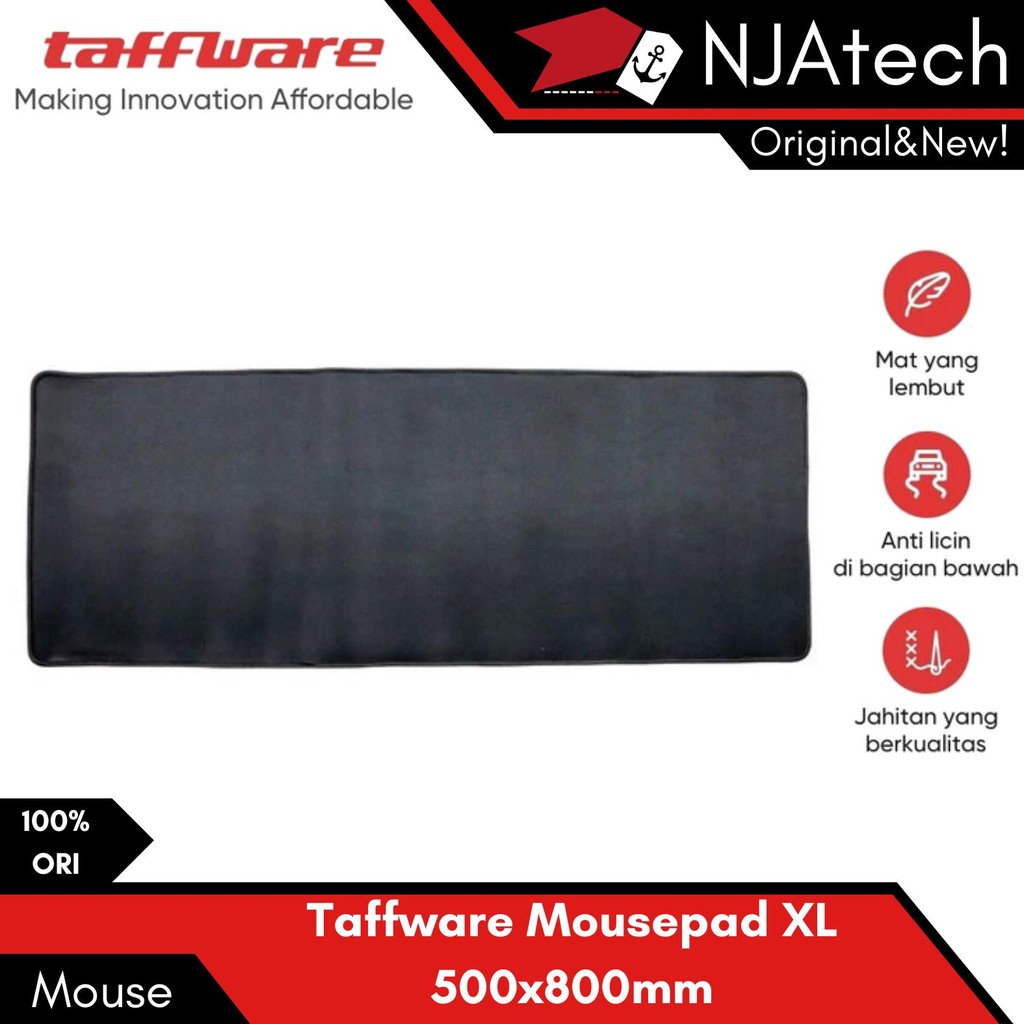 Jual Taffware Gaming Mouse Pad XL Desk Mat Polos 500 x 800 mm - MP001 ...