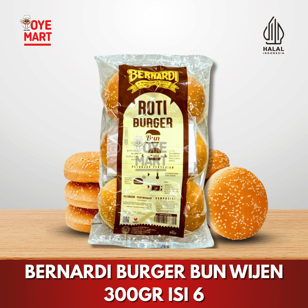 Jual BURGER BUN WIJEN BERNARDI 300GR ISI 6 ROTI BURGER | Shopee Indonesia