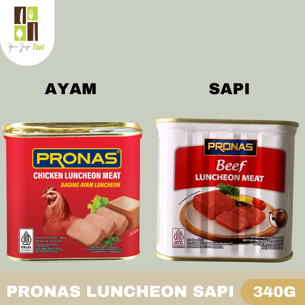 Jual Pronas Luncheon Sapi 340g / Kornet Sapi / Luncheon Beef / Corned ...