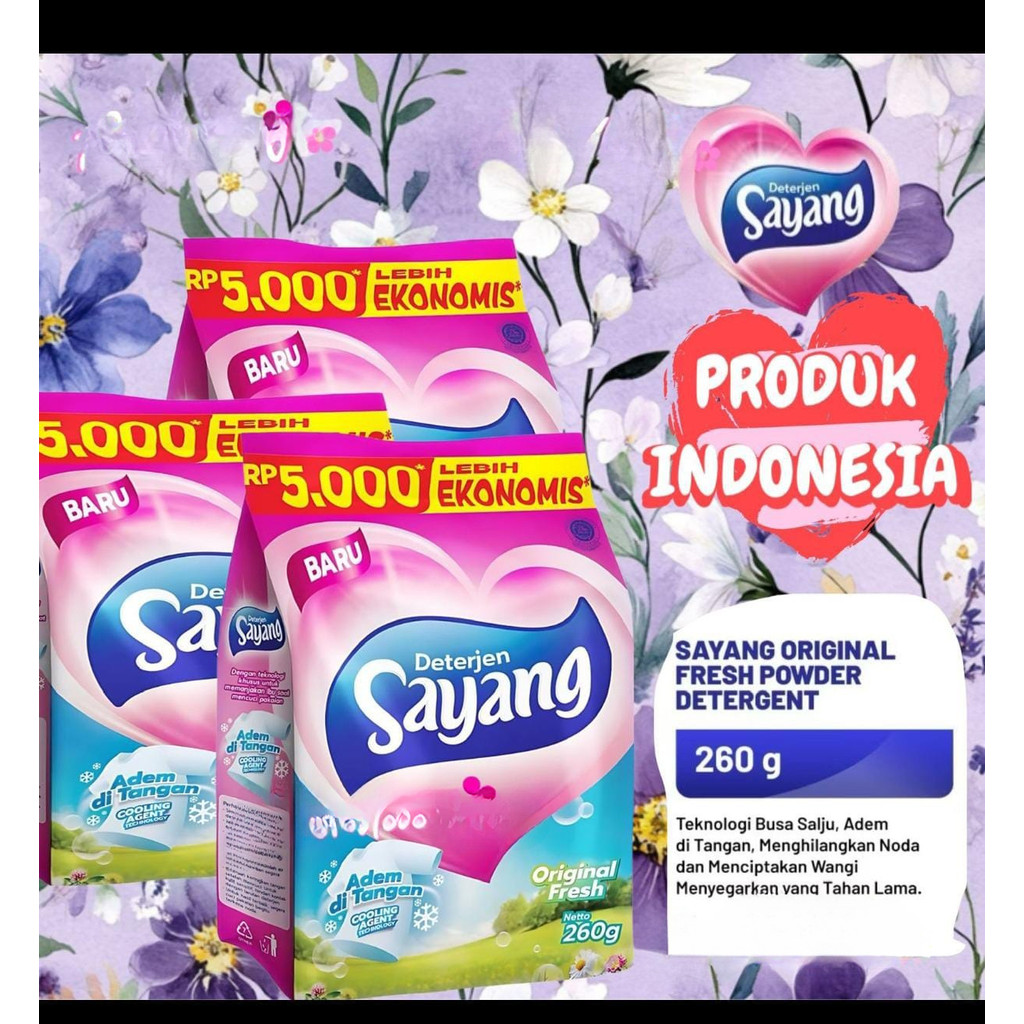 Jual KKL (1 pcs) Detergent Sayang Bubuk Powder Detergent 220gr | Shopee ...