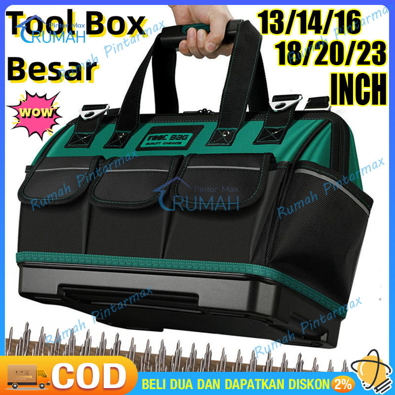 Jual GREENER Tool Bag / Tas Perkakas 13 inchi Bahan Oxford Toolbag Tool ...