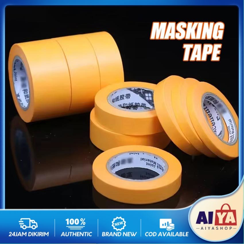 Jual 9 Roll Masking Tape / Lakban Kertas LSY Tape Kuning Size 6Mm ...