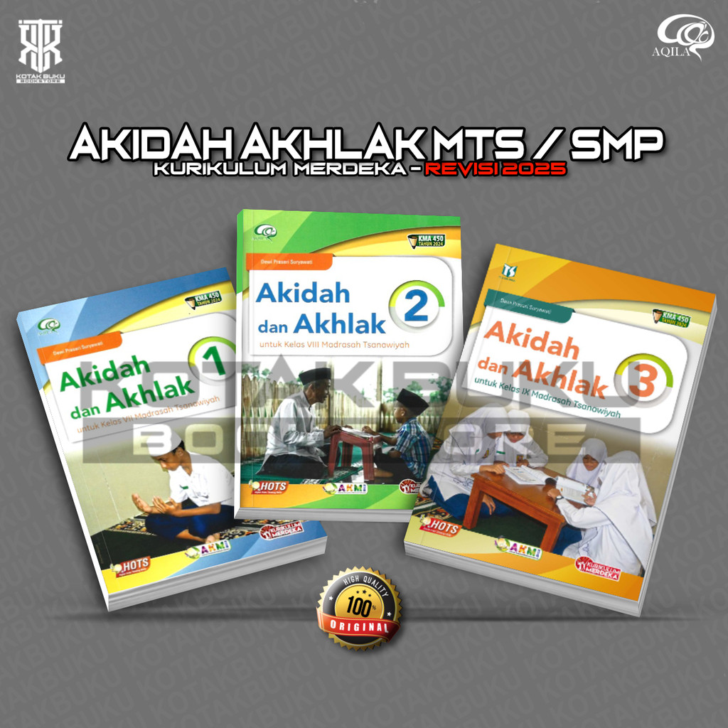 Jual Buku Akidah Dan Akhlak kelas 7 8 9 MTS Kurikulum Merdeka / / KMA 450 | Shopee Indonesia