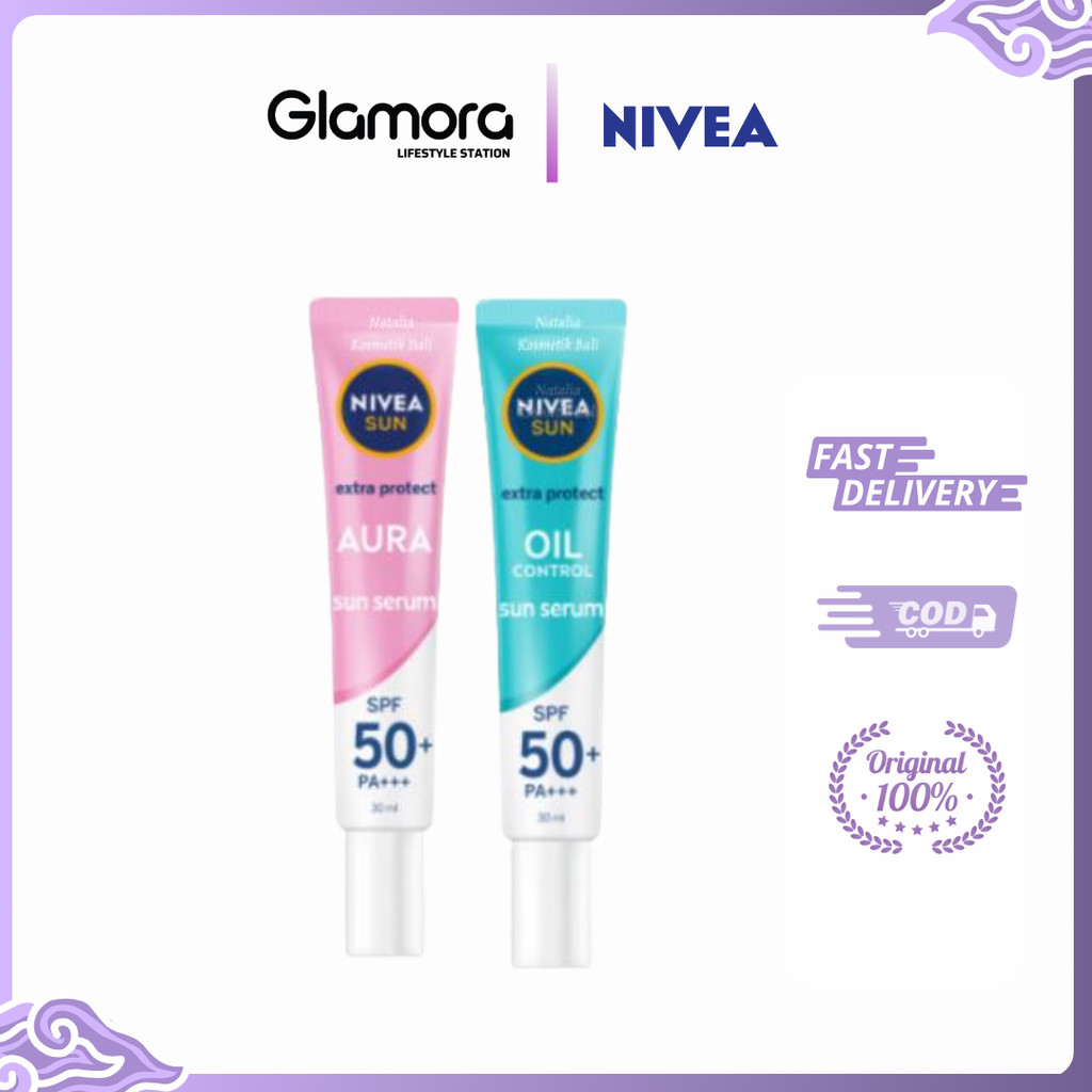 Jual NIVEA Sun Protect Instant Aura SPF 50 & NIVEA Sun Protect Oil ...
