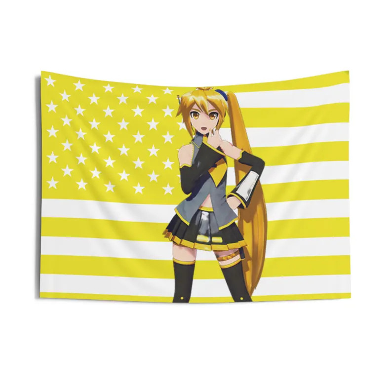 Jual Neru Vocaloid Akita American Flag Triple Baka Indoor Wall Tapestry ...