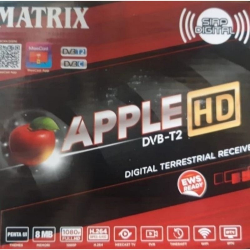 Jual Set Top Box Matrix Apple Merah STB | Shopee Indonesia