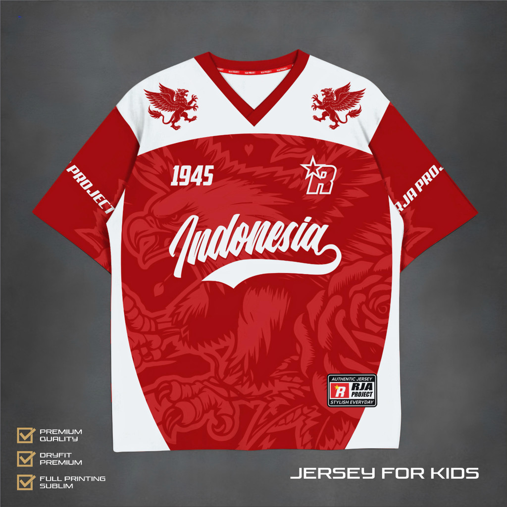 Jual Kaos Jersey Anak Indonesia 17an | Baju Tema Garuda Merah Putih ...