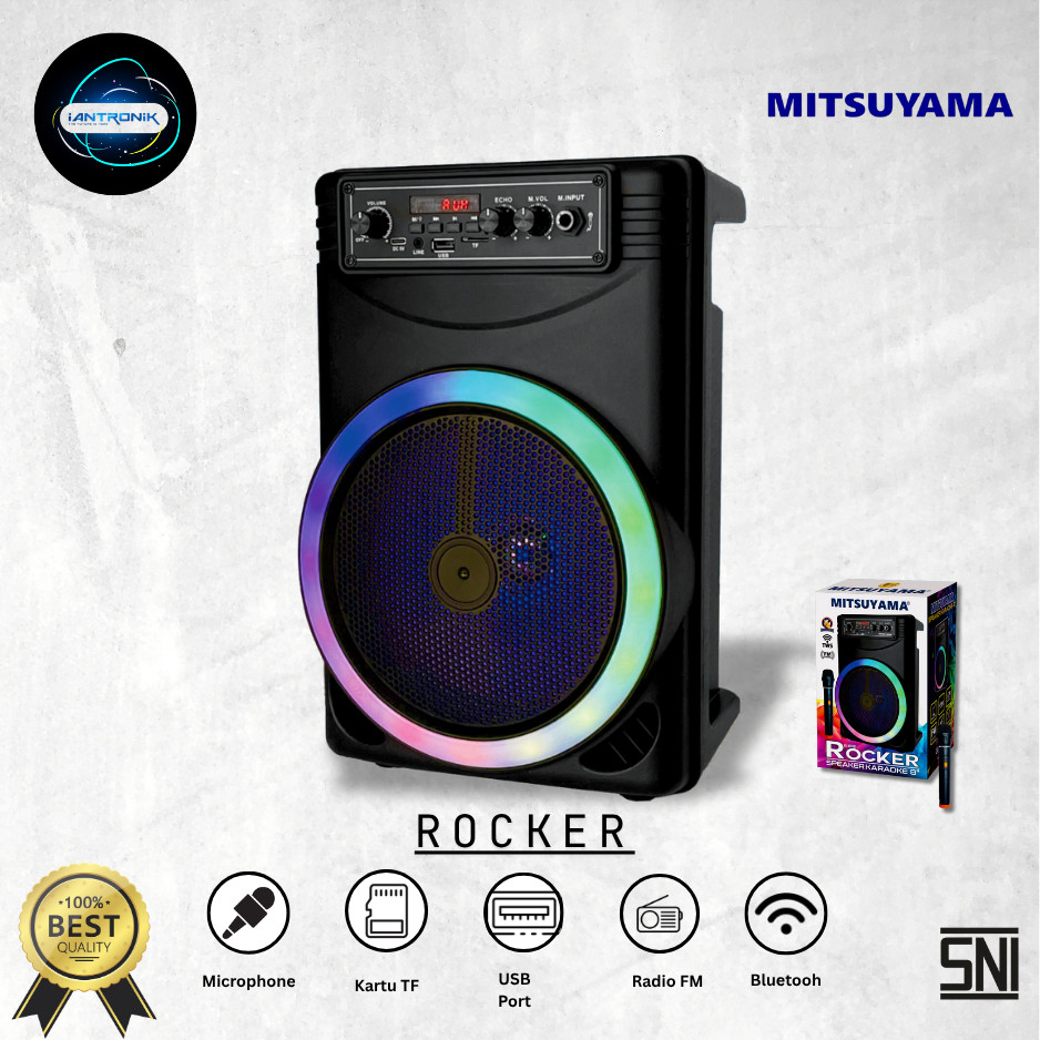 Jual MITSUYAMA MS-4020BT ROCKER SPEAKER KARAOKE 8 inch | Shopee Indonesia