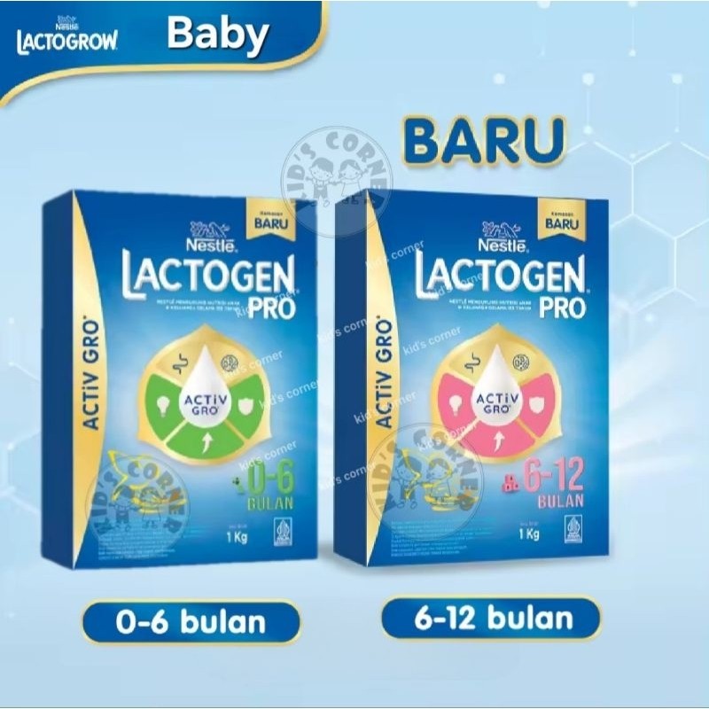 Jual Lactogen Pro 1 / 2 1kg susu formula bayi Nestle ACTIVGRO | Shopee ...