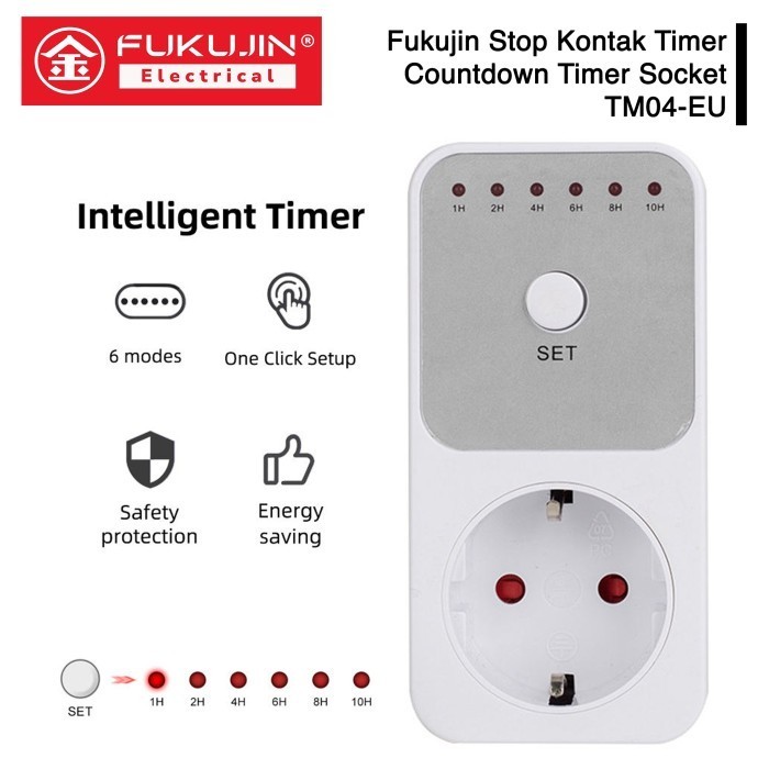 Jual Fukujin Stop Kontak Digital Timer Digital Switch Automatic Count ...