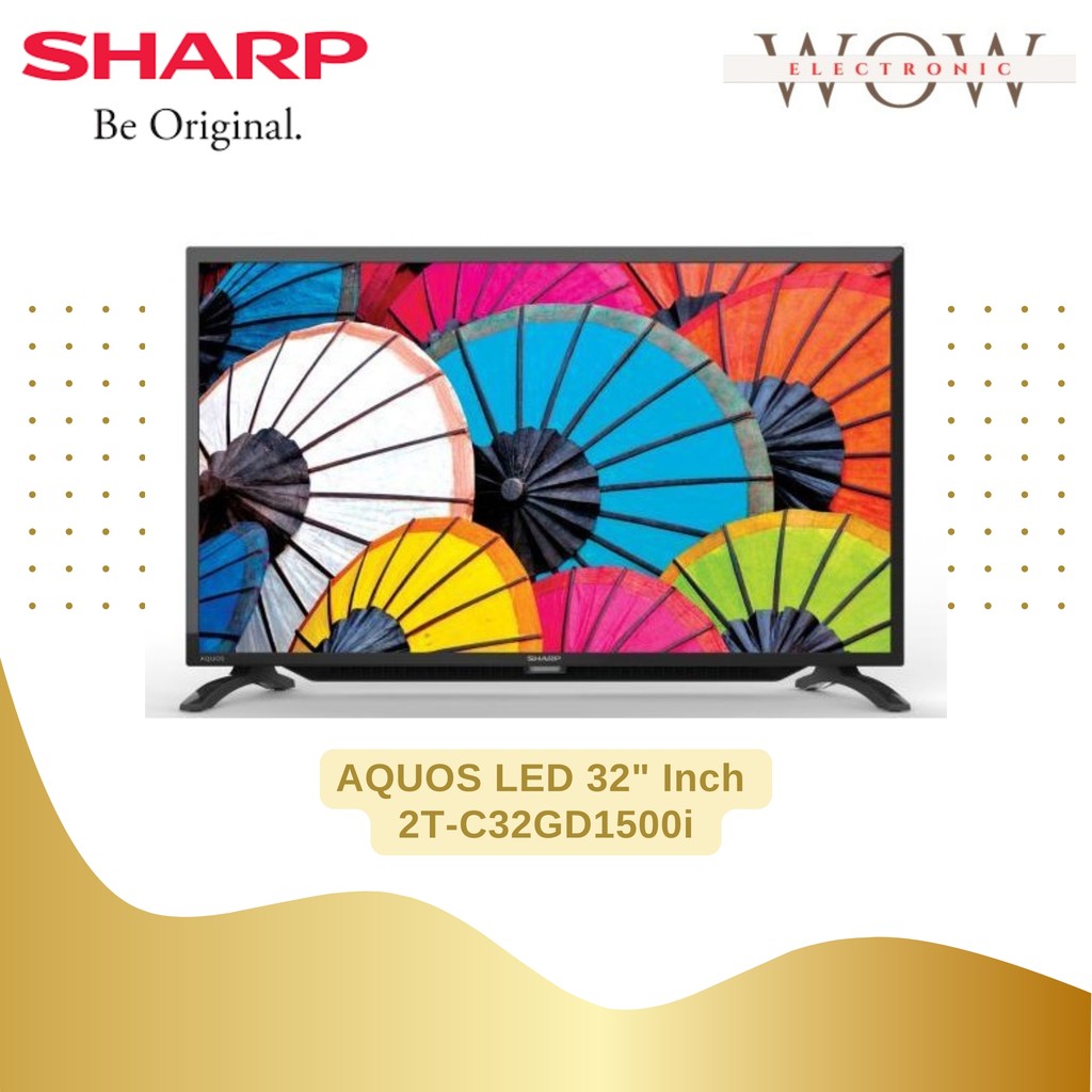 Jual SHARP TV 32 INCH AQUOS LED X2 MASTER ENGINE 2T-C32GD1500i - WE | Shopee Indonesia
