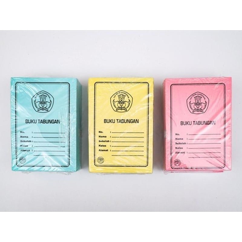 Jual 50pcs Buku Tabungan Stationery Paper Buku 8 Halaman Warna Campur ...