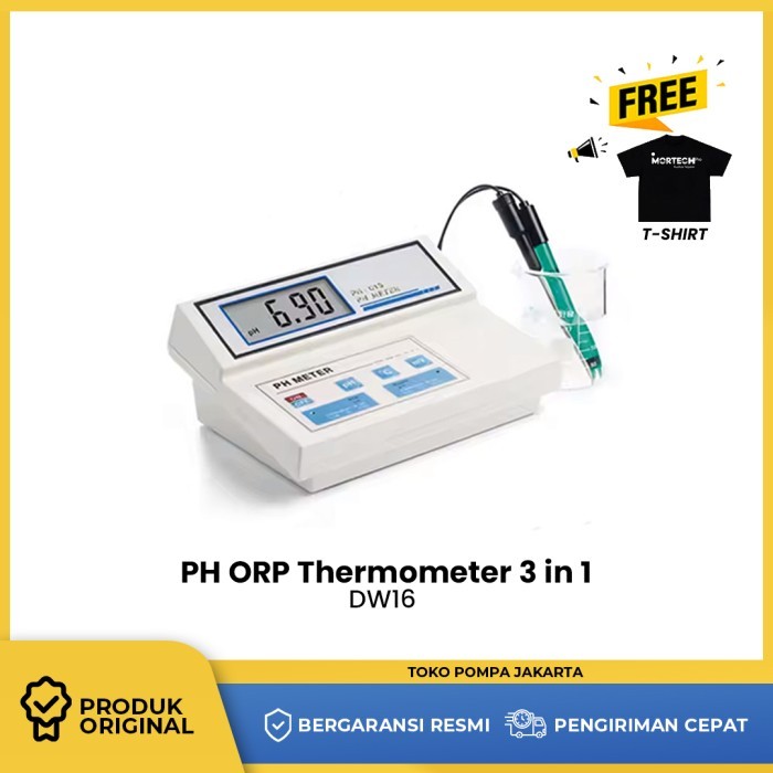 Jual PH ORP Thermometer 3 in 1 Benchtop Meter Tester Air Bench ...