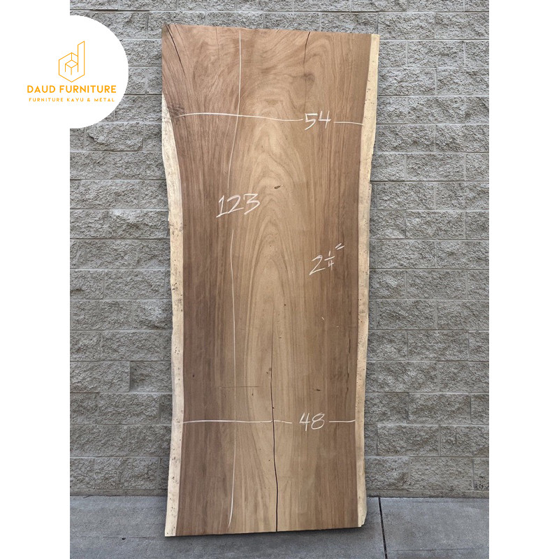 Jual PAPAN KAYU TREMBESI MENTAHAN TOP TABLE SUAR | Shopee Indonesia