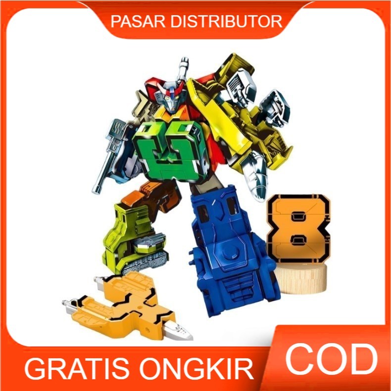Jual Pasar Distributor DEFORMED NUMBER GOGO SERIES Robot Angka Robot ...