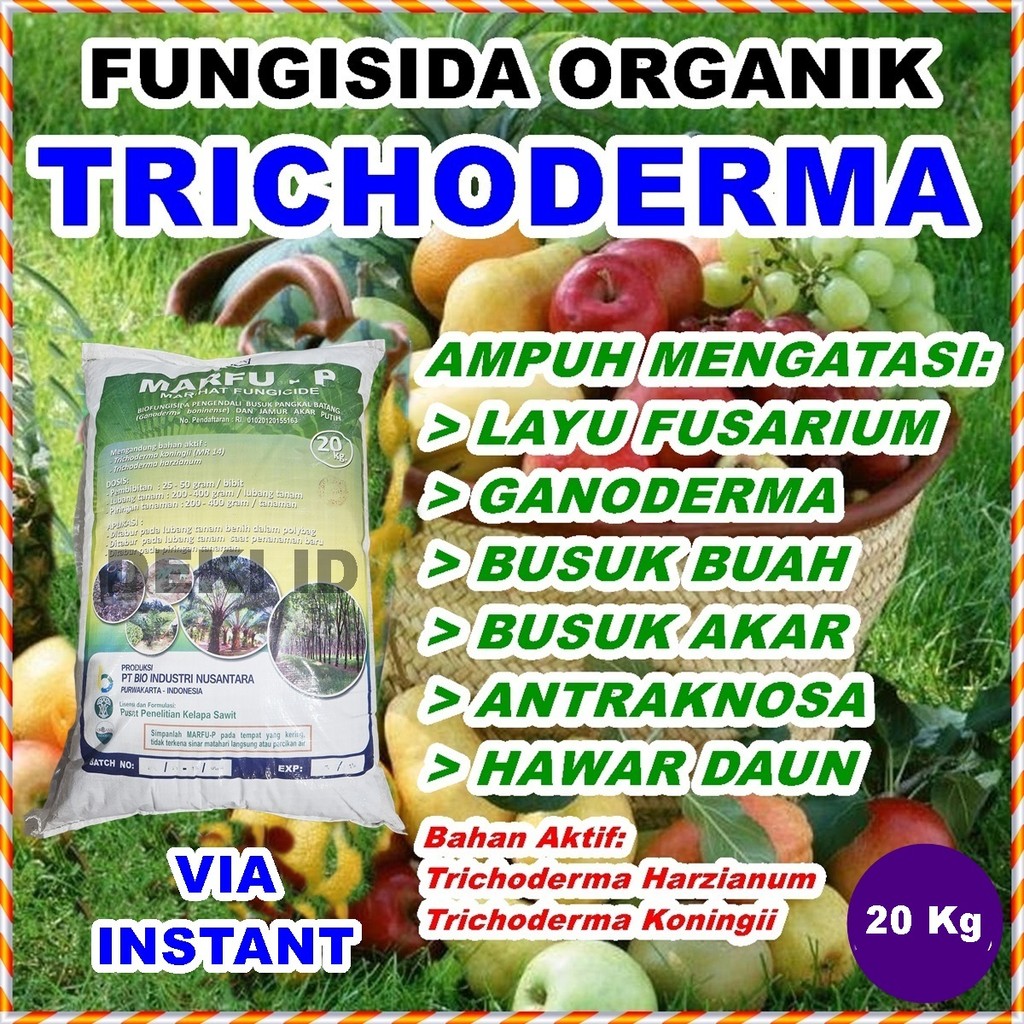 Jual Tricoderma Harzianum 20 Kg Via Instan Bio Fungisida Hayati Pupuk ...