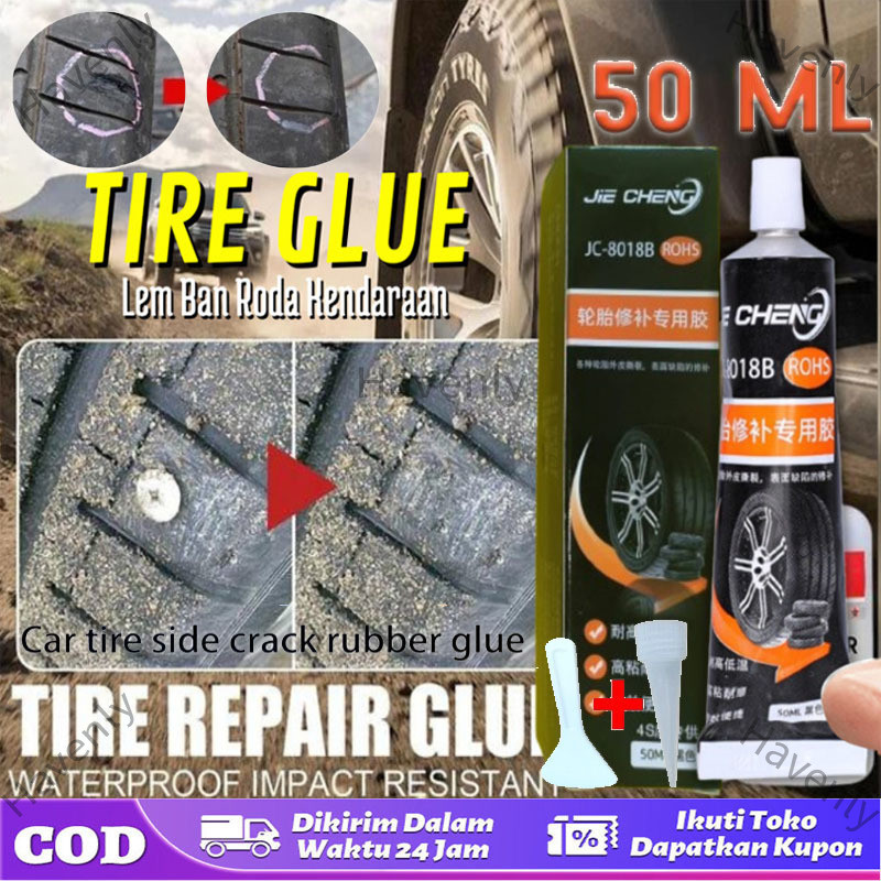 Jual Lem Ban Hitam Roda Kendaraan Mobil Motor 50ml - Lem Ban Roda ...