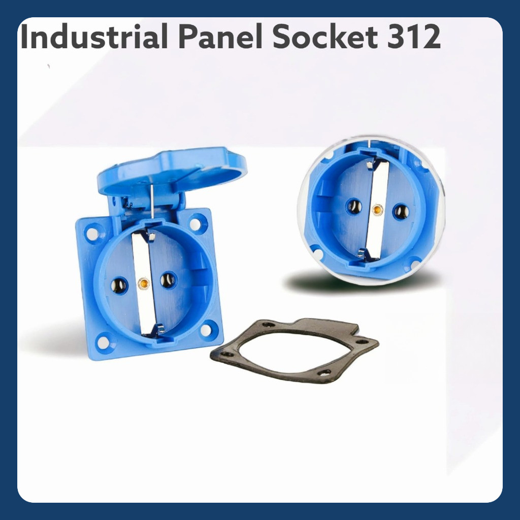 Jual Industrian Panel Socket 312 Panel Mounting Waterproof | Shopee ...