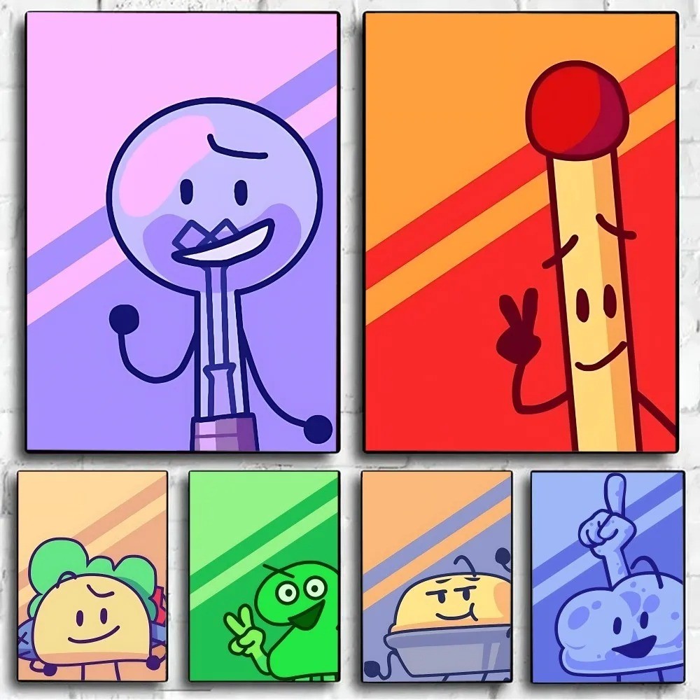 Jual Bfdi Battle For Dream Island Poster Kraft Club Bar Paper Vintage ...