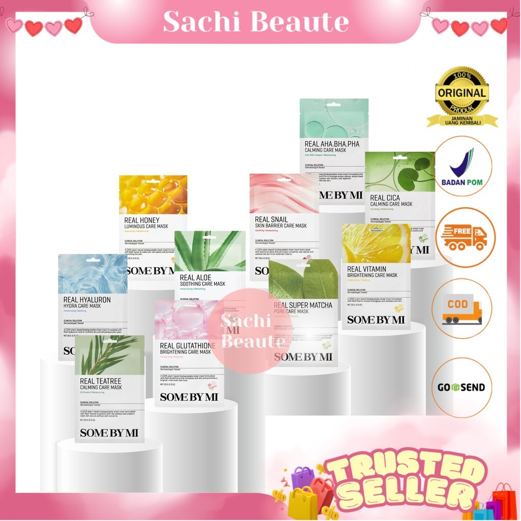 Jual SOME BY MI Real Care Sheet Mask 20g somebymi masker wajah | Shopee ...