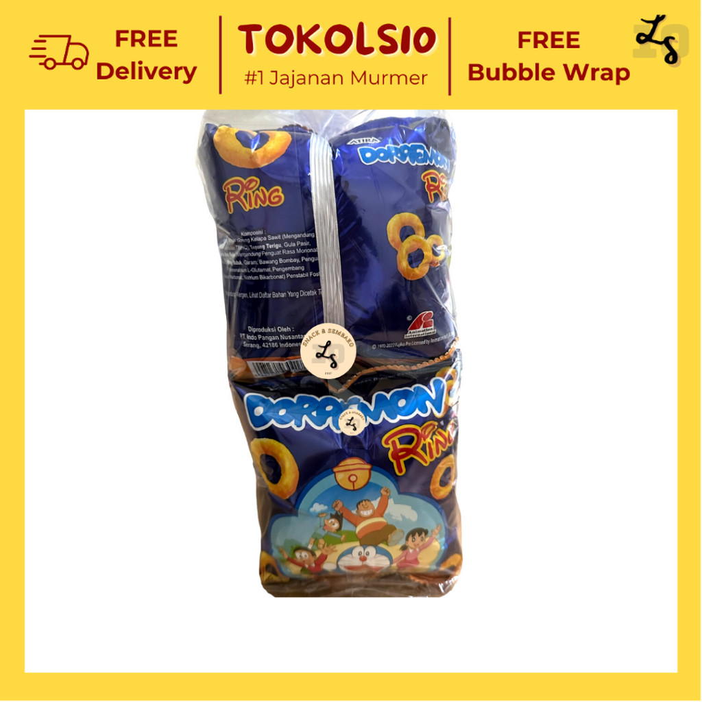Jual Doraemon Ring Chiki Ecer 2000 1 Pack Isi 10 pcs @30gr | Shopee ...