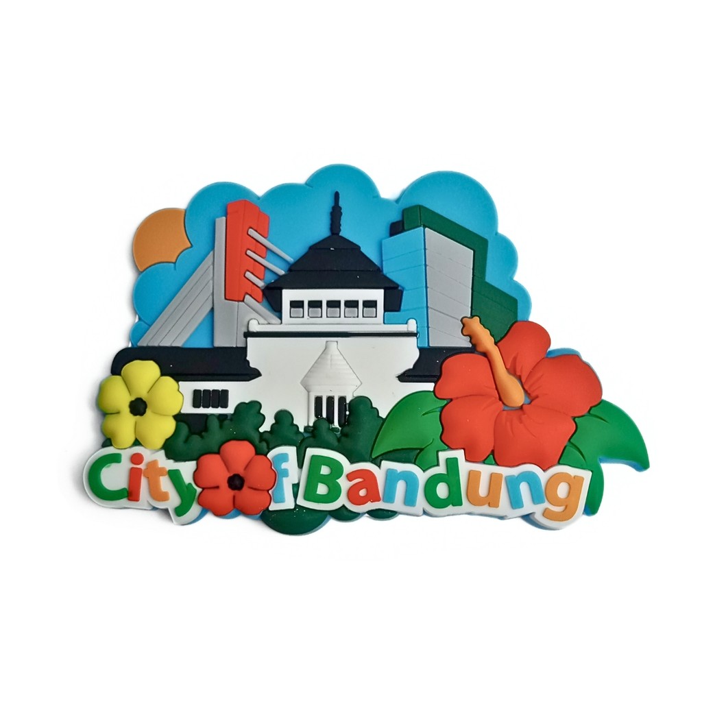 Jual Souvenir / oleh - oleh Bandung negara Indonesia bahan PVC rubber ...