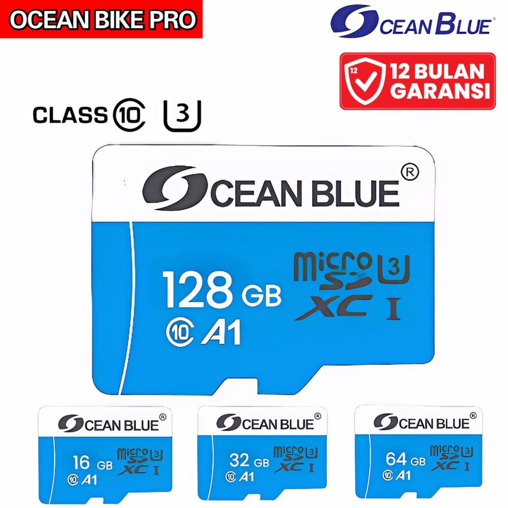 Jual Oceanblue Memory Card HP Micro SD MMC Class 10 U3 128 256 512 GB ...