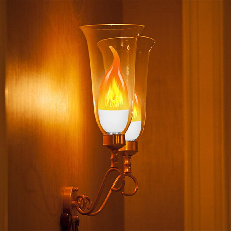 Jual JSEX Lampu Bohlam LED Api Flickering Candle Light E27 Warm White ...