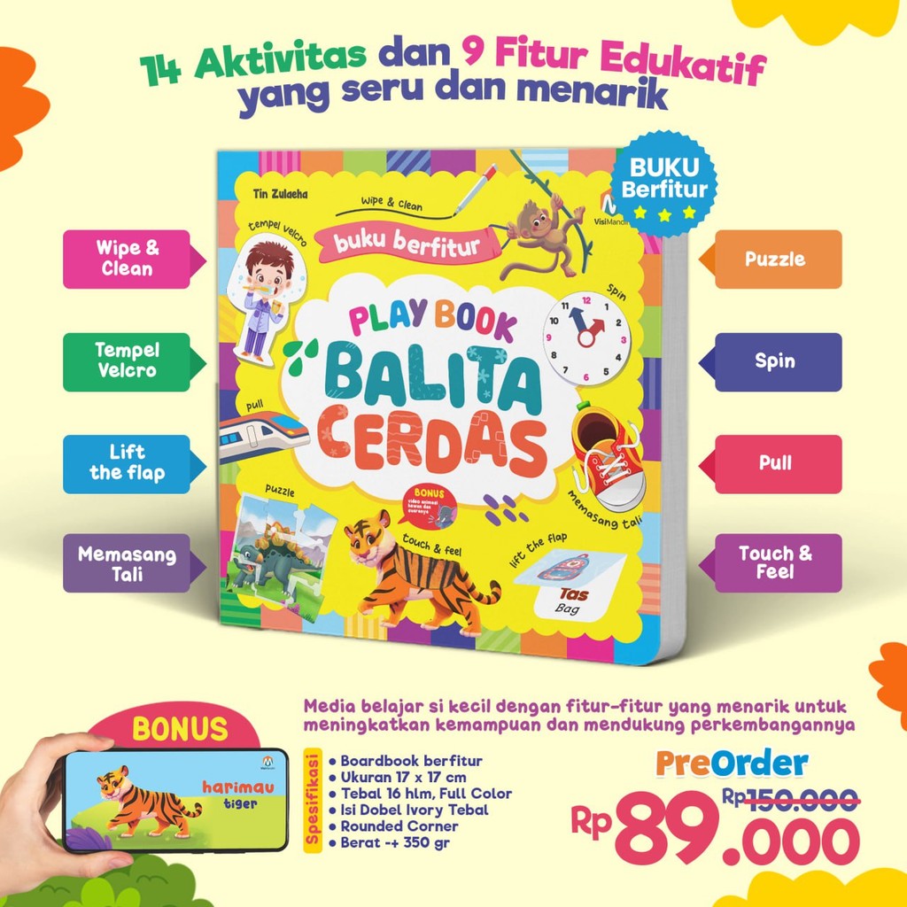 Jual Playbook Balita Cerdas | Buku Aktivitas Anak (boardbook) | Shopee ...