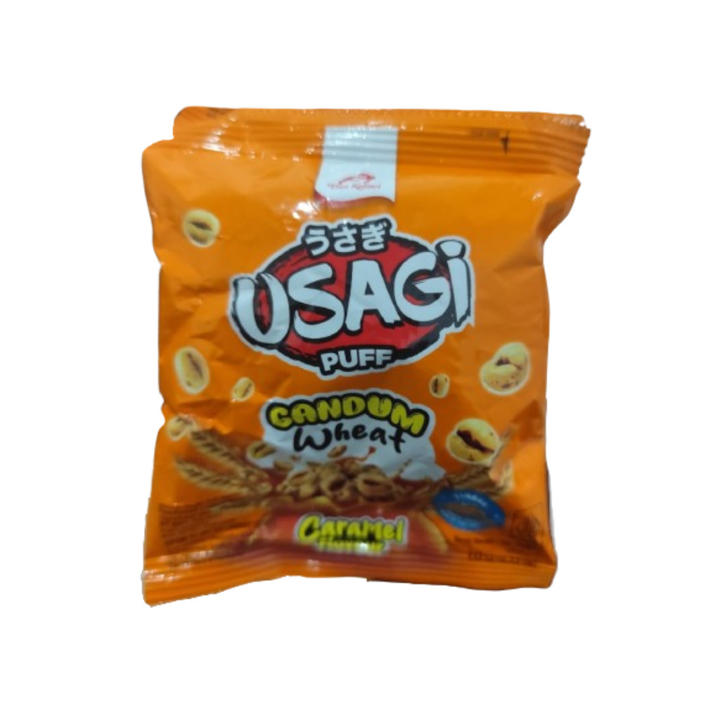 Jual DUA KELINCI Usagi Puff Wheat Caramel 1 Pack Isi 10 Pcs @10GR ...