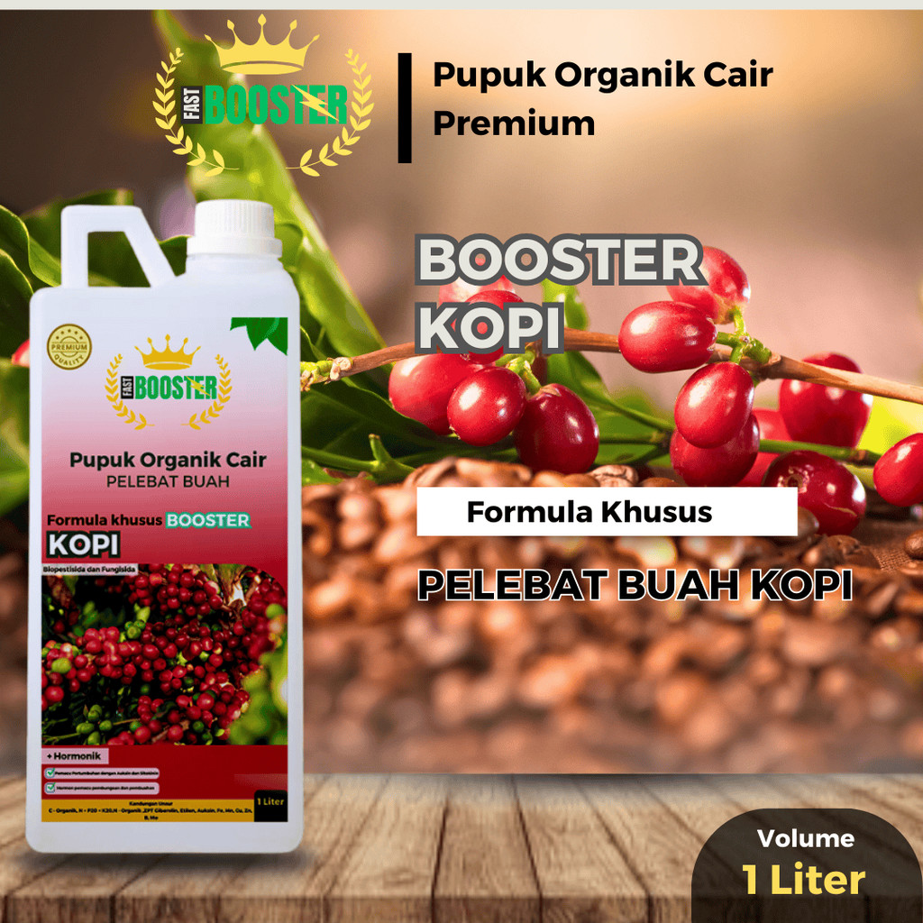 Jual Pupuk Organik CAir Kopi 1 liter booster pertumbuhan, pembunggan dan pelebat buah durian ...