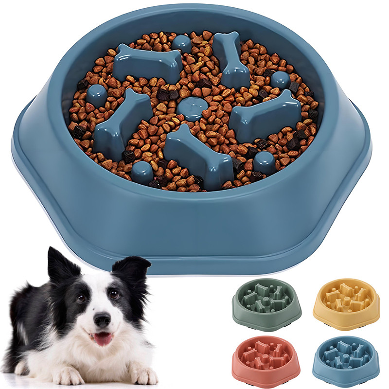 Jual Slow Feeder Dog Bowl Anti-choking Slow Feeding Bowls for Dogs Anti ...