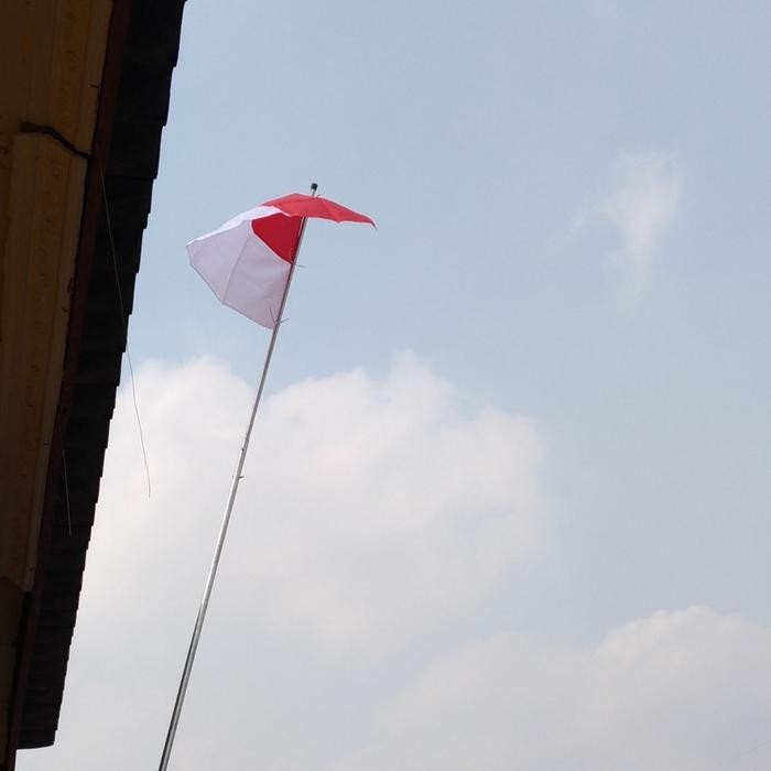 Jual TIANG BENDERA MERAH PUTIH GALVANIS ANTI KARAT 3 METER 2 KLEM 4 PAKU - Paket Tiang Aja ...
