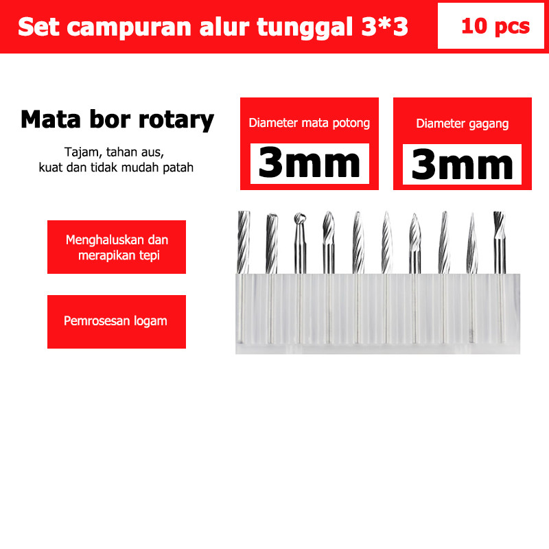 Jual Mata Gerinda Rotary Tungsten Carbide 3mm - Kepala Pengikis Bor ...