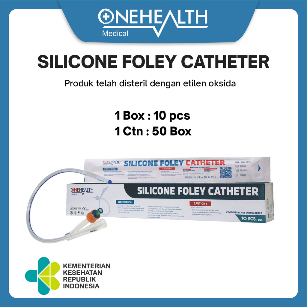 Jual Onehealth Silicone Foley Catheter Kateter Urine Silikon - satuan ...