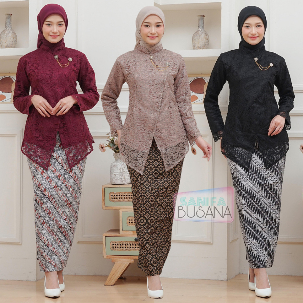 Jual Set Kebaya Jawa JANGGAN KARTINI FREE BROS SLENDANG Wisuda Lamaran ...