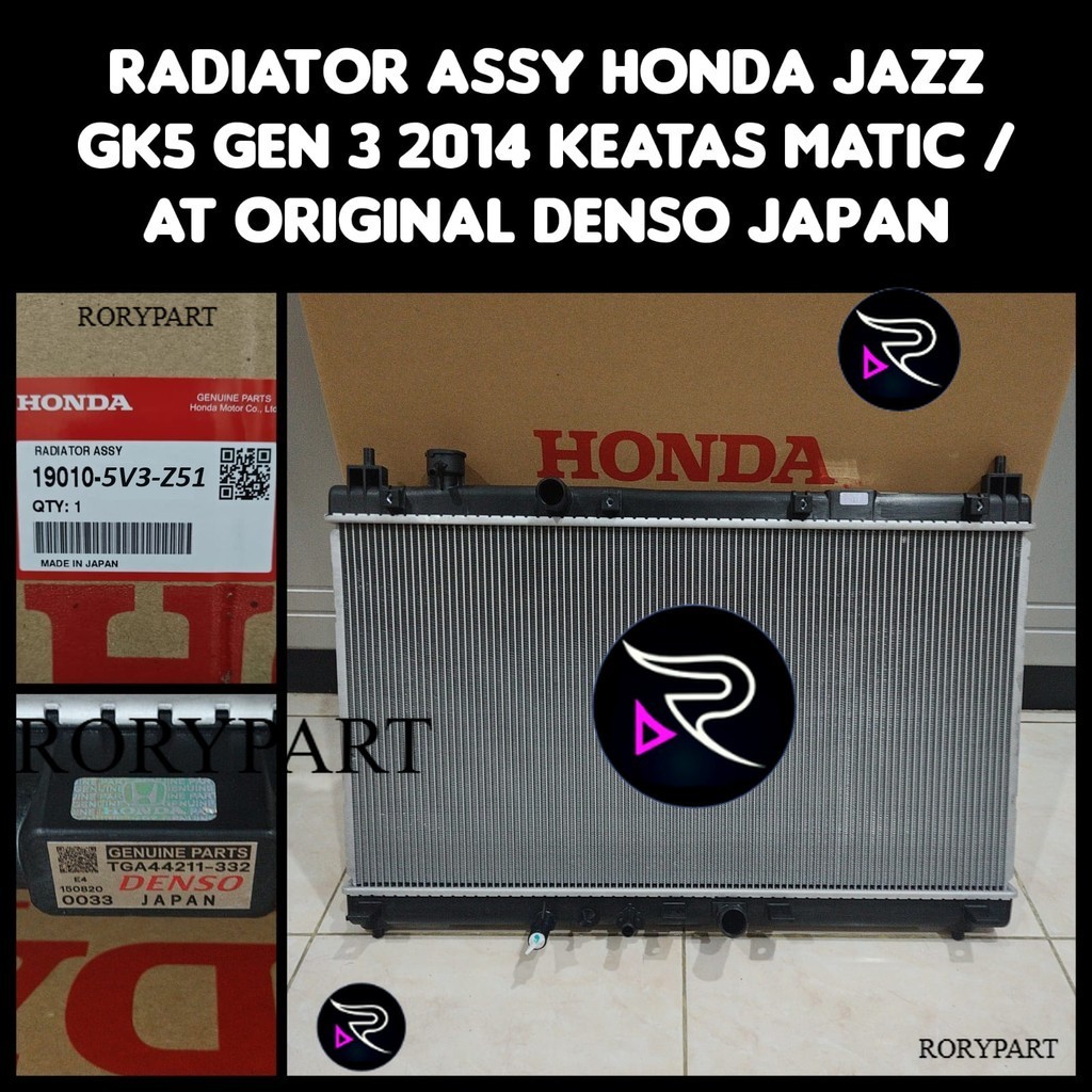 Jual RADIATOR ASSY HONDA JAZZ GK5 GEN 3 TAHUN 2014 KEATAS MATIC ...