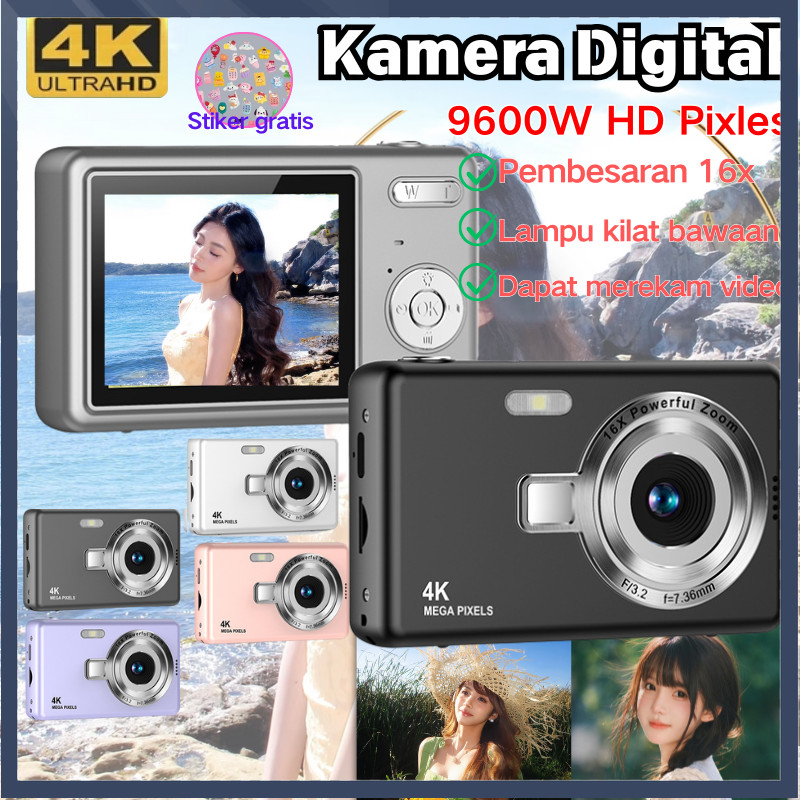 Jual 【COD】4K Camera Digital Digicam Kamera Pocket 1080P/Kamera Saku ...