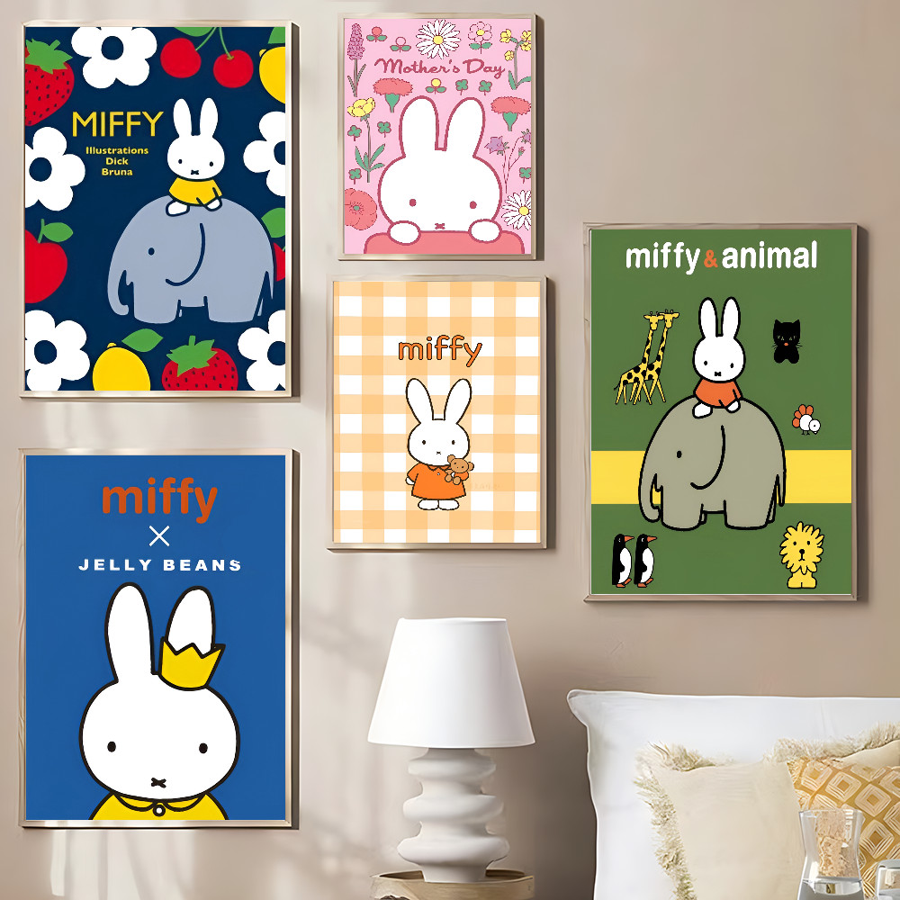 Jual M-Miffy Anime Posters Sticky HD Quality Wall Art Retro Posters for ...