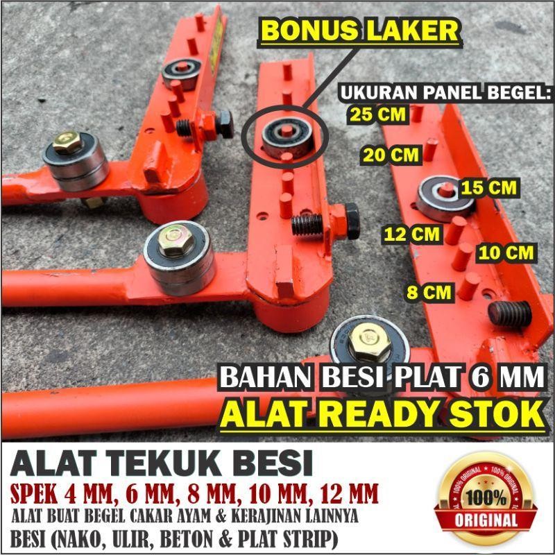 Jual ALAT TEKUK BESI Penekuk Besi Begel Cakar Ayam Ukuran 4 - 12 MM ...