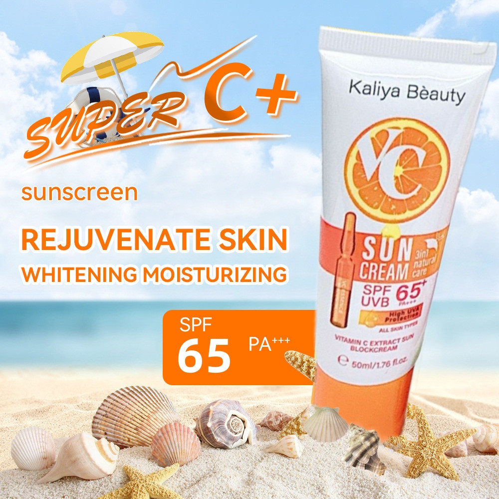 Jual Kaliya Beauty VC sunscreen.Vitamin C Whitening Sunscreen SPF65 PA+++ Sunscreen Wajah UV ...