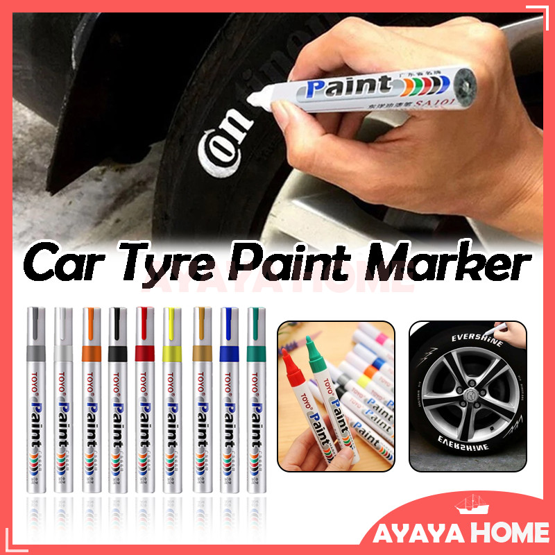 Jual Spidol Ban Paint Marker Mobil Motor/Car Tyre Paint Marker | Shopee ...