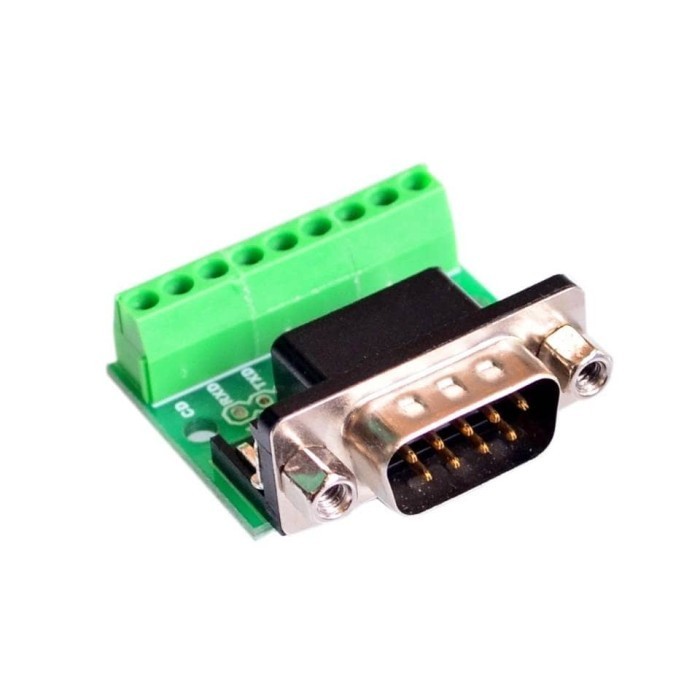 Jual RS232 DB9 Male Port to Terminal Block Adapter Converter Board ...