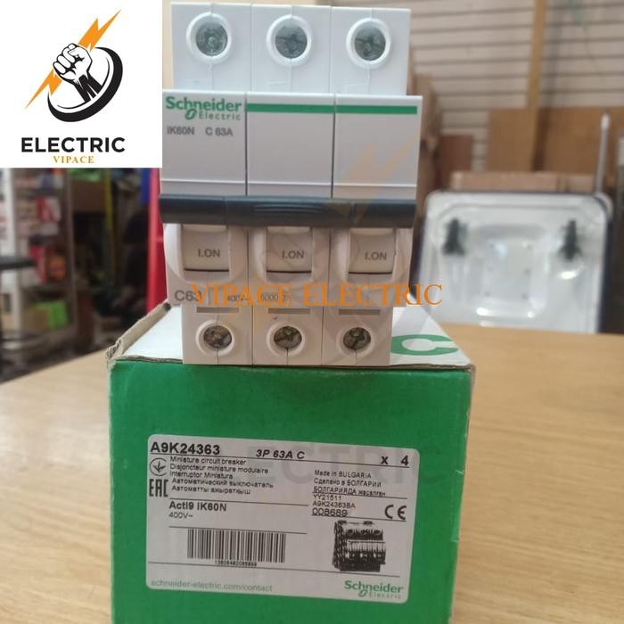Jual Mcb Schneider IK60N 3P 63A 6kA Original | Shopee Indonesia