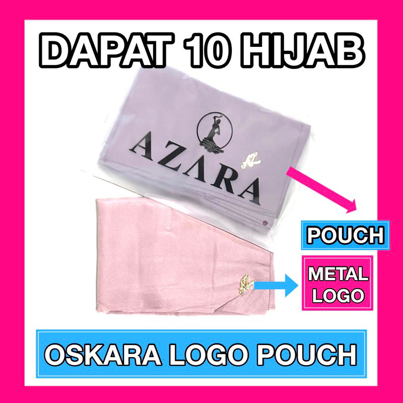 Jual 10 POUCH OSKARA PREMIUM POLOS PLAT LOGO POUCH VOAL PREMIUM LC ...