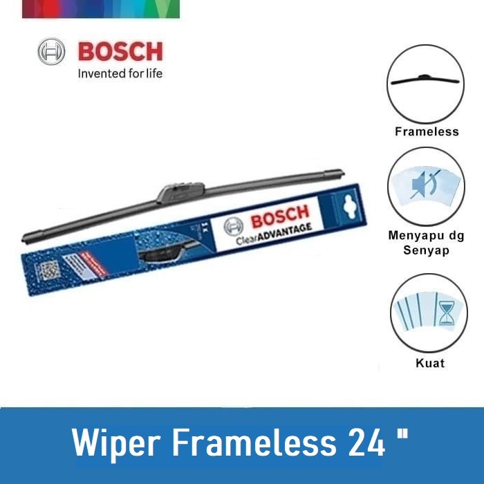 Jual Bosch Wiper Mobil Frameless Clear Advantage BCA24 Inci | Shopee Indonesia