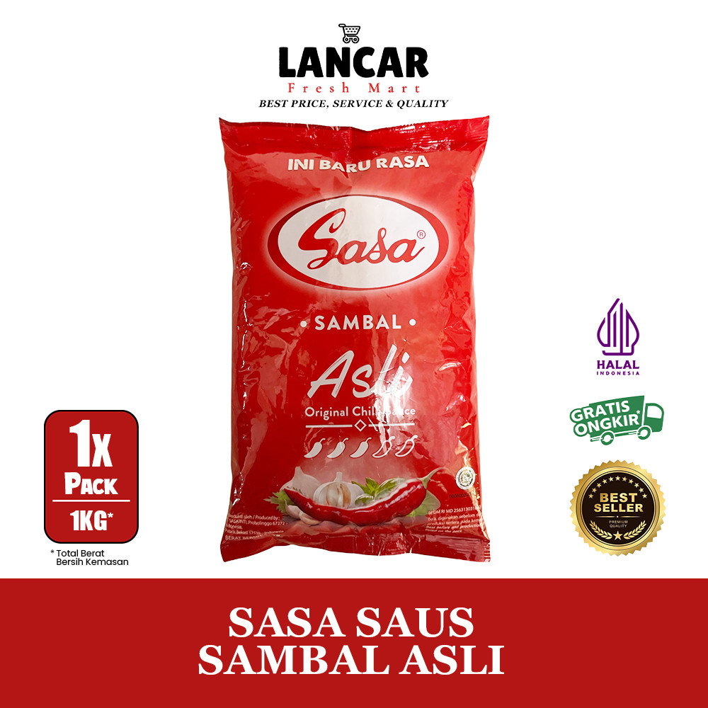 Jual SASA SAUS SAMBAL ASLI 1KG / SASA SAUS SAMBAL REFILL PACK 1KG ...