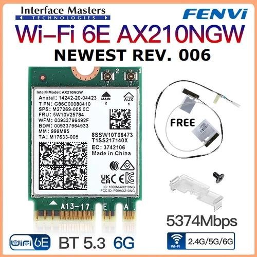 Jual Wifi 6E Card Wireless Intel 6 AX210 AC AX Bluetooth 5.3 NGFF M ...