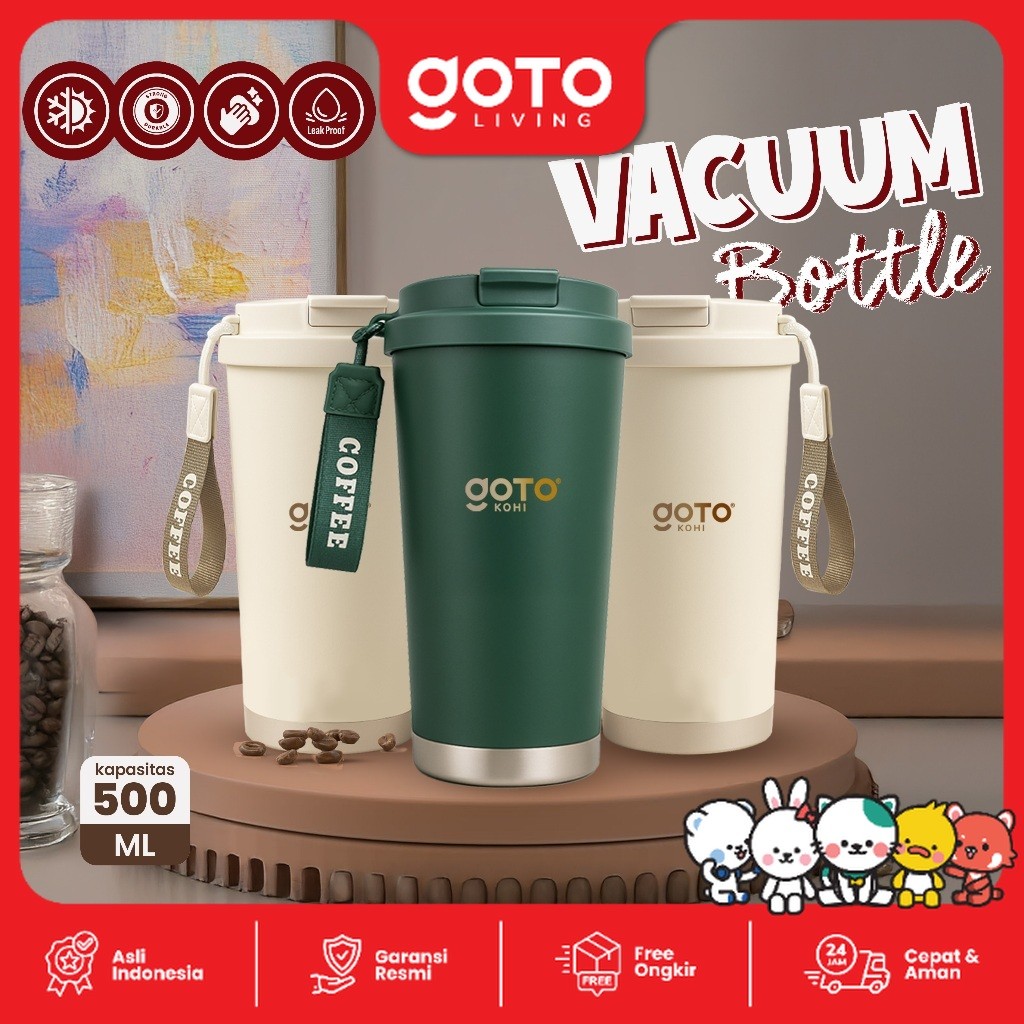 Jual Goto Kohi Vacuum Bottle Tumbler Minum Tahan Panas Dingin Elegan ...